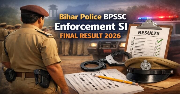 BPSSC Enforcement SI Final Result 2026 – Cut Off & Merit List