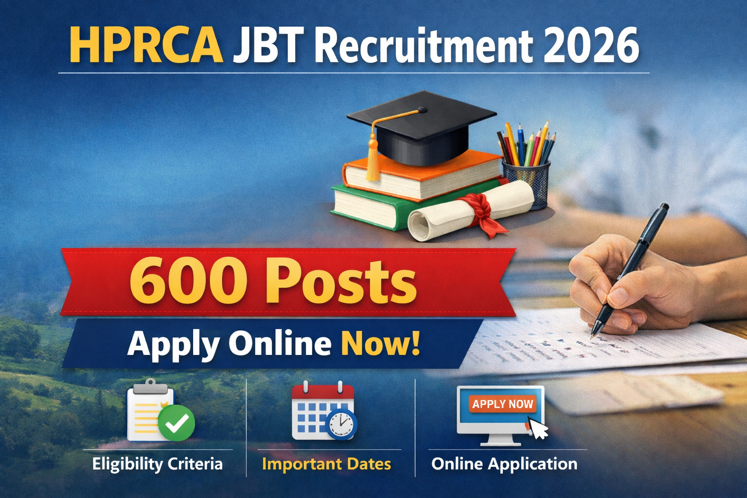 HPRCA JBT Recruitment 2026 – 600 Posts, Apply Online : Jobtheta